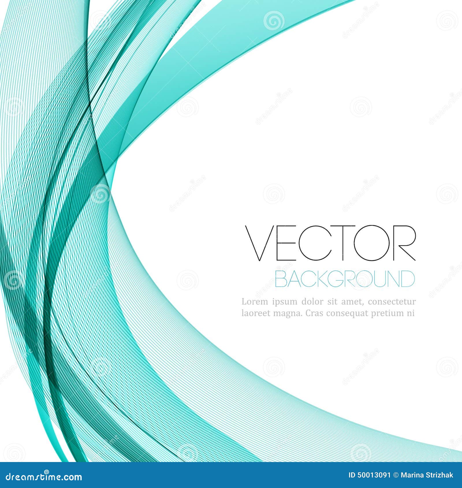 Abstract Color Lines Background Template Leaflet Stock Vector