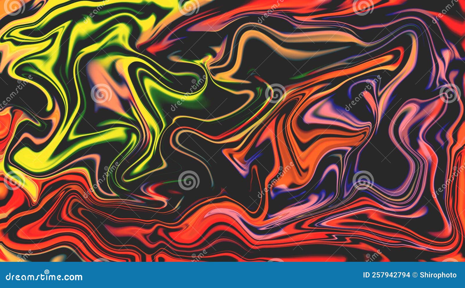 Abstract Color Liquify Wave Stock Illustration - Illustration of silk ...