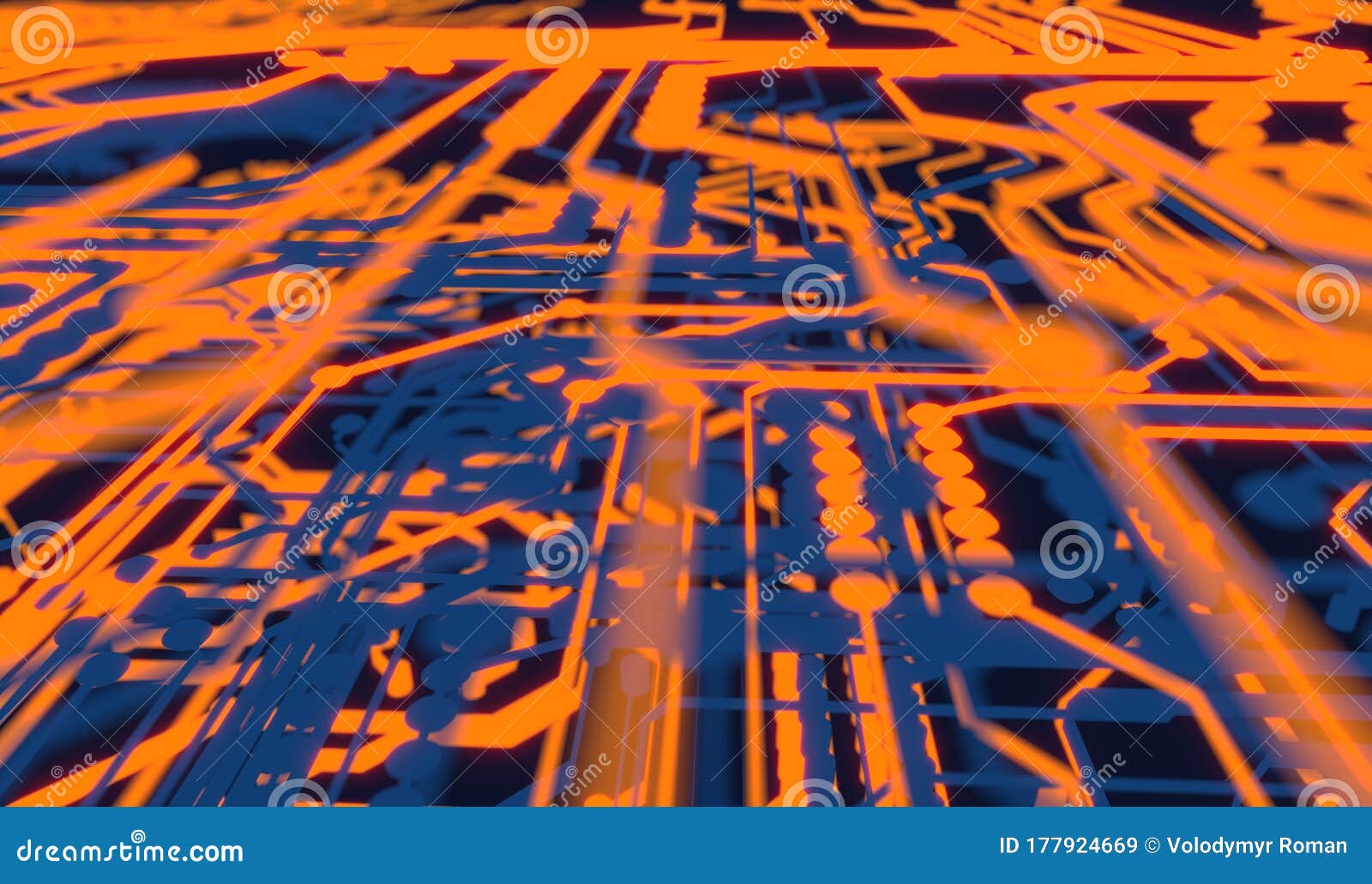 Abstract Color of Modern High Tech Internet Data Center Room with Rows ...