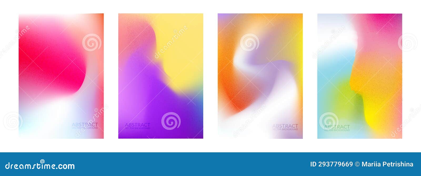 Abstract Color Noise Gradient Vector Background. Gradation Poster with ...