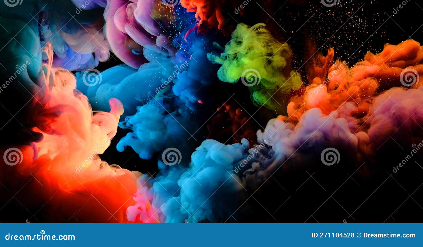 Abstract Color Paint Splash Isolated on White Background, Splash of ...
