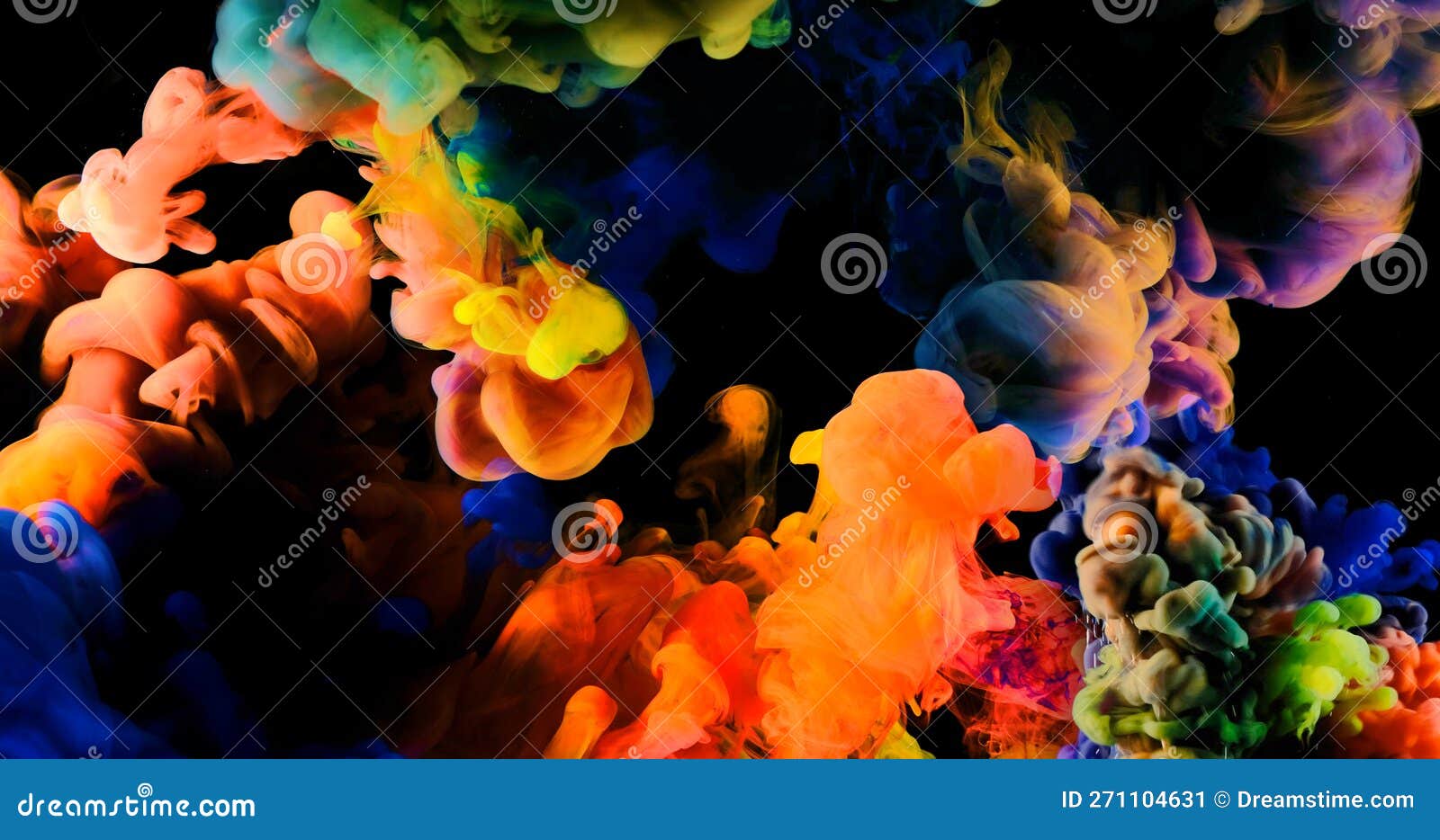 Abstract Color Paint Splash Isolated on White Background, Splash of ...