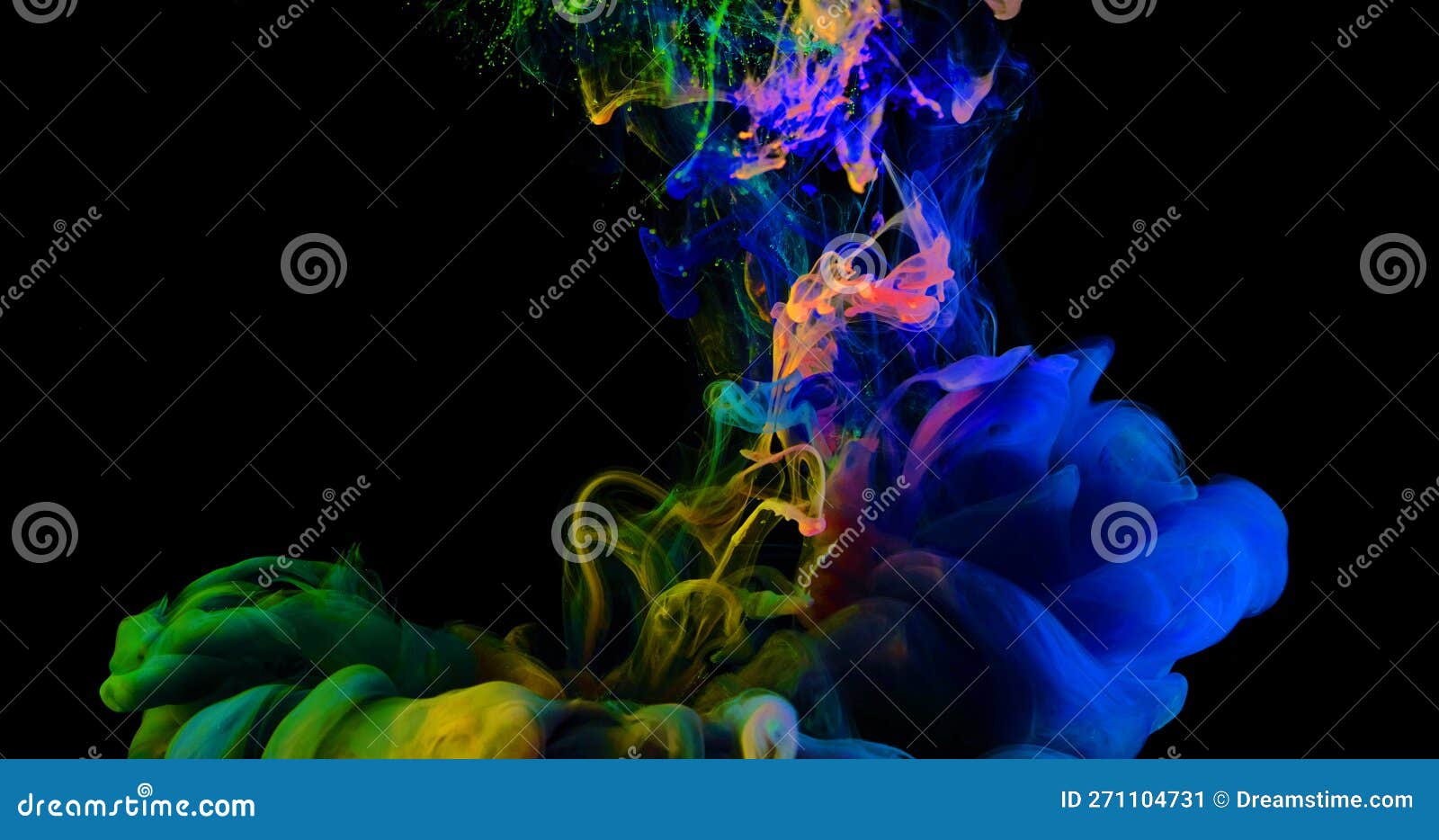 Abstract Color Paint Splash Isolated on White Background, Splash of ...
