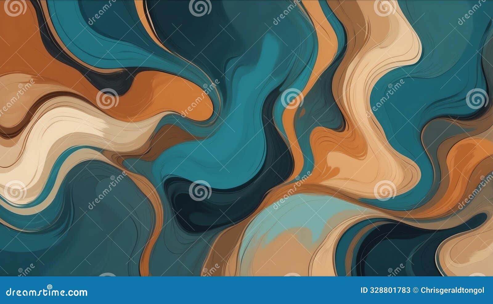 Abstract Color Palette Wallpaper with Deep Teal Burnt Ai Generated ...