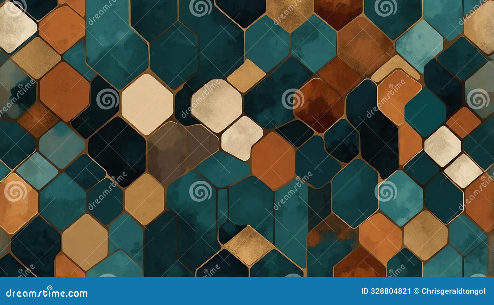 Abstract Color Palette Wallpaper with Deep Teal Burnt Ai Generated ...