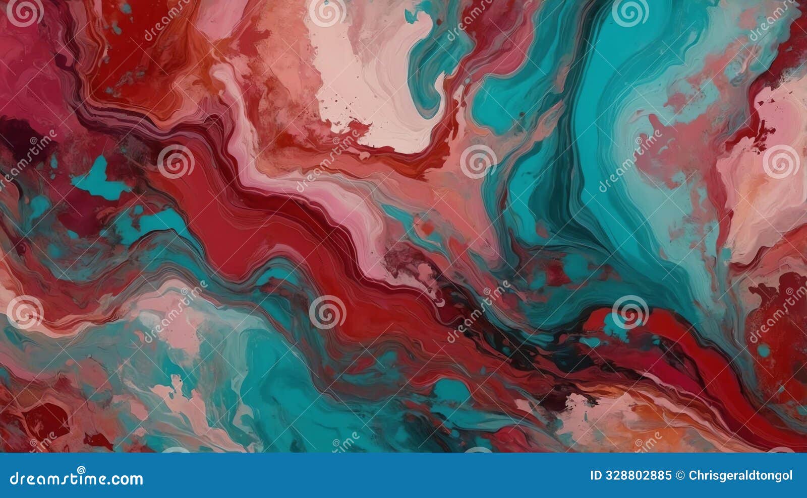 Abstract Color Palette Wallpaper with Ruby Red Coral P Ai Generated ...