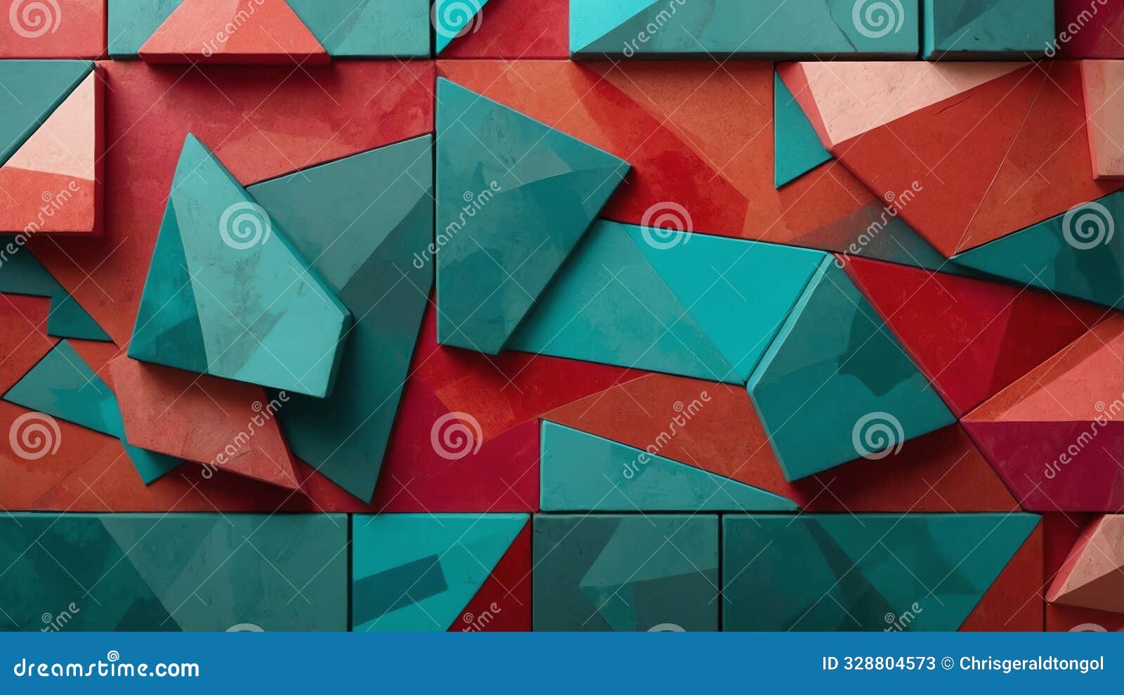 Abstract Color Palette Wallpaper with Ruby Red Coral P Ai Generated ...