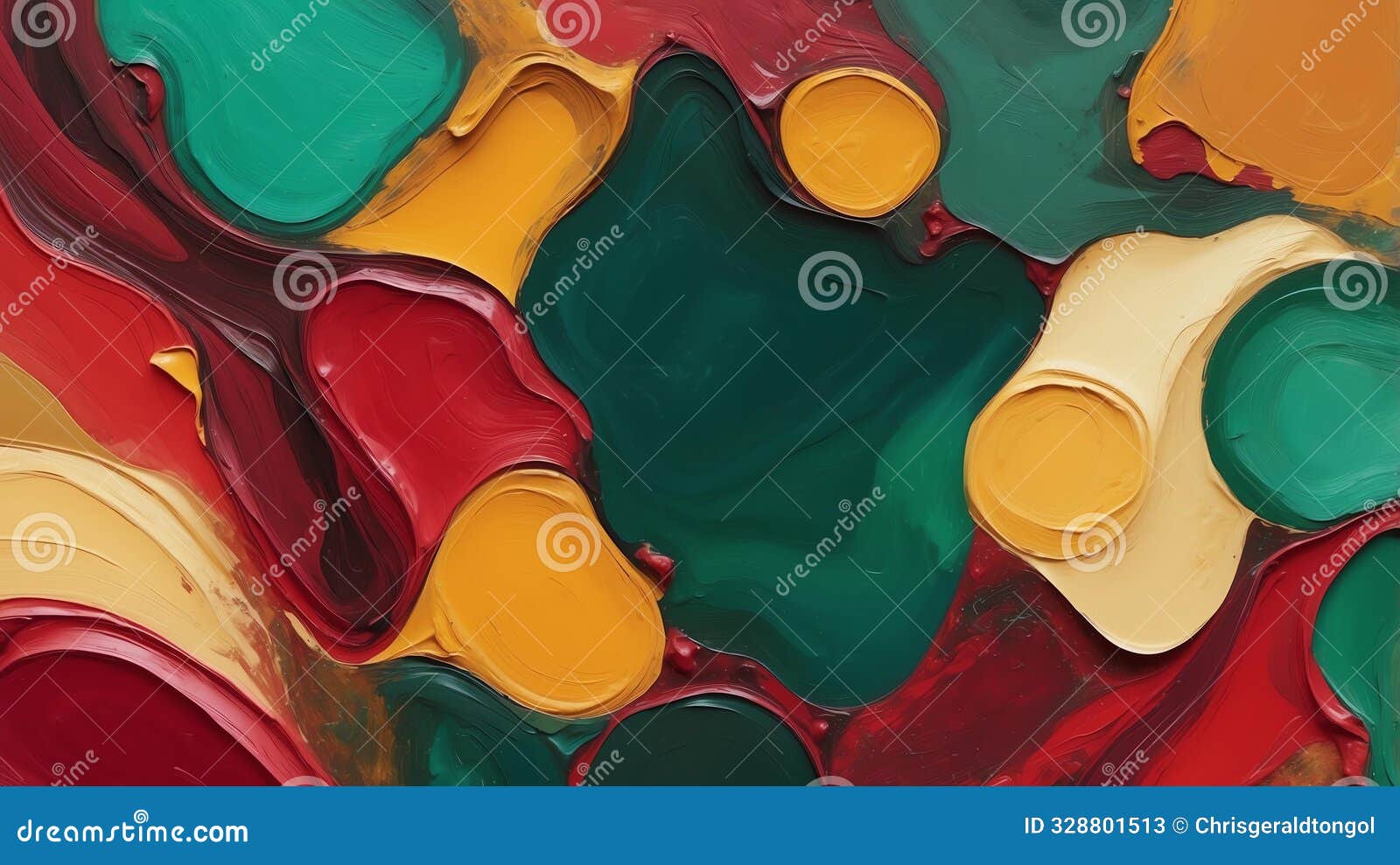 Abstract Color Palette Wallpaper with Ruby Red Mustard Ai Generated ...