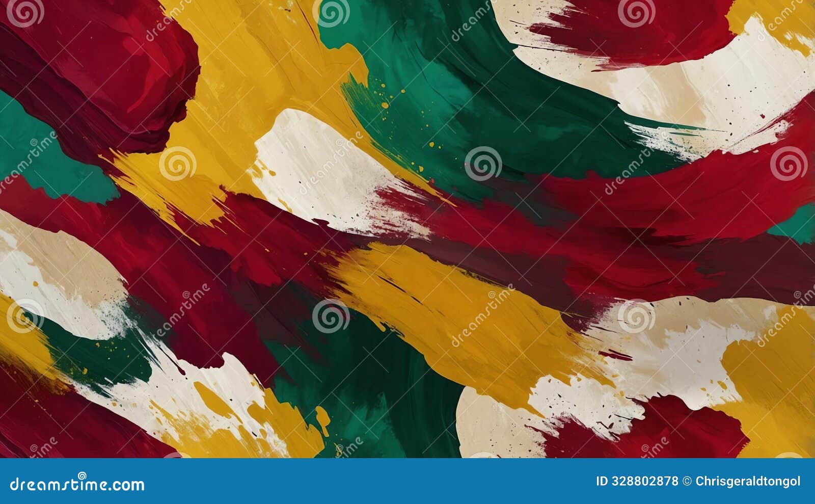 Abstract Color Palette Wallpaper with Ruby Red Mustard Ai Generated ...