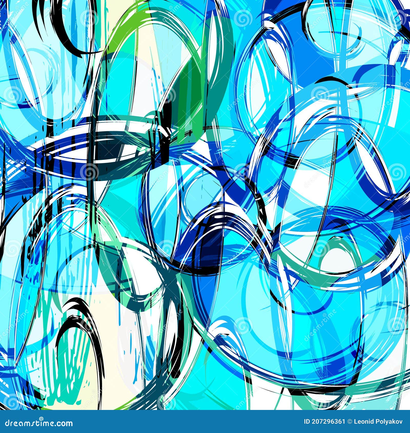 Abstract Color Pattern in Graffiti Style Quality Illustration for Your ...