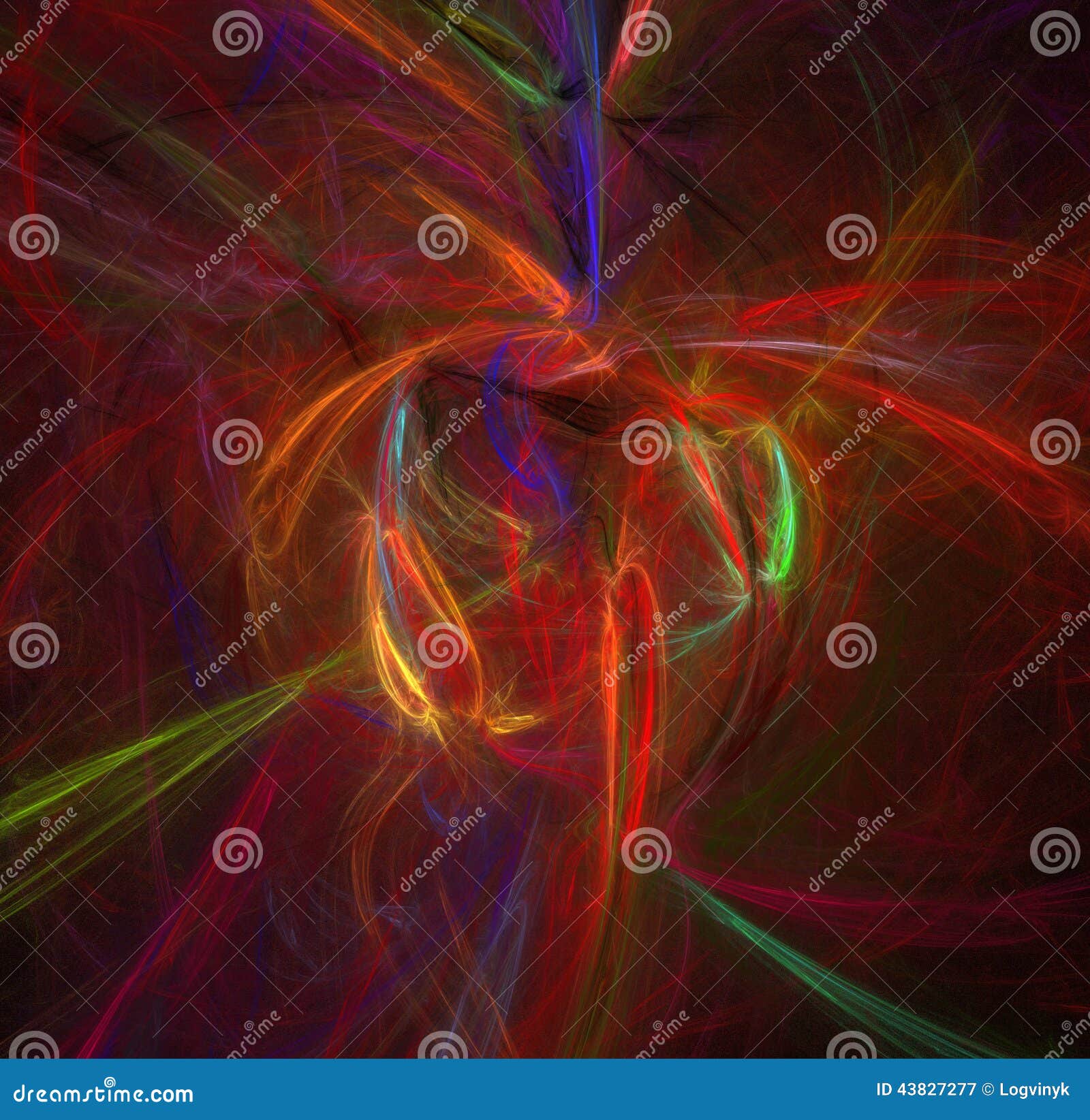 Abstract Color Pattern of Motion Neon Lights Stock Illustration ...