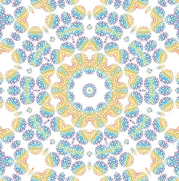 Abstract Color Pattern on White Stock Illustration - Illustration of ...