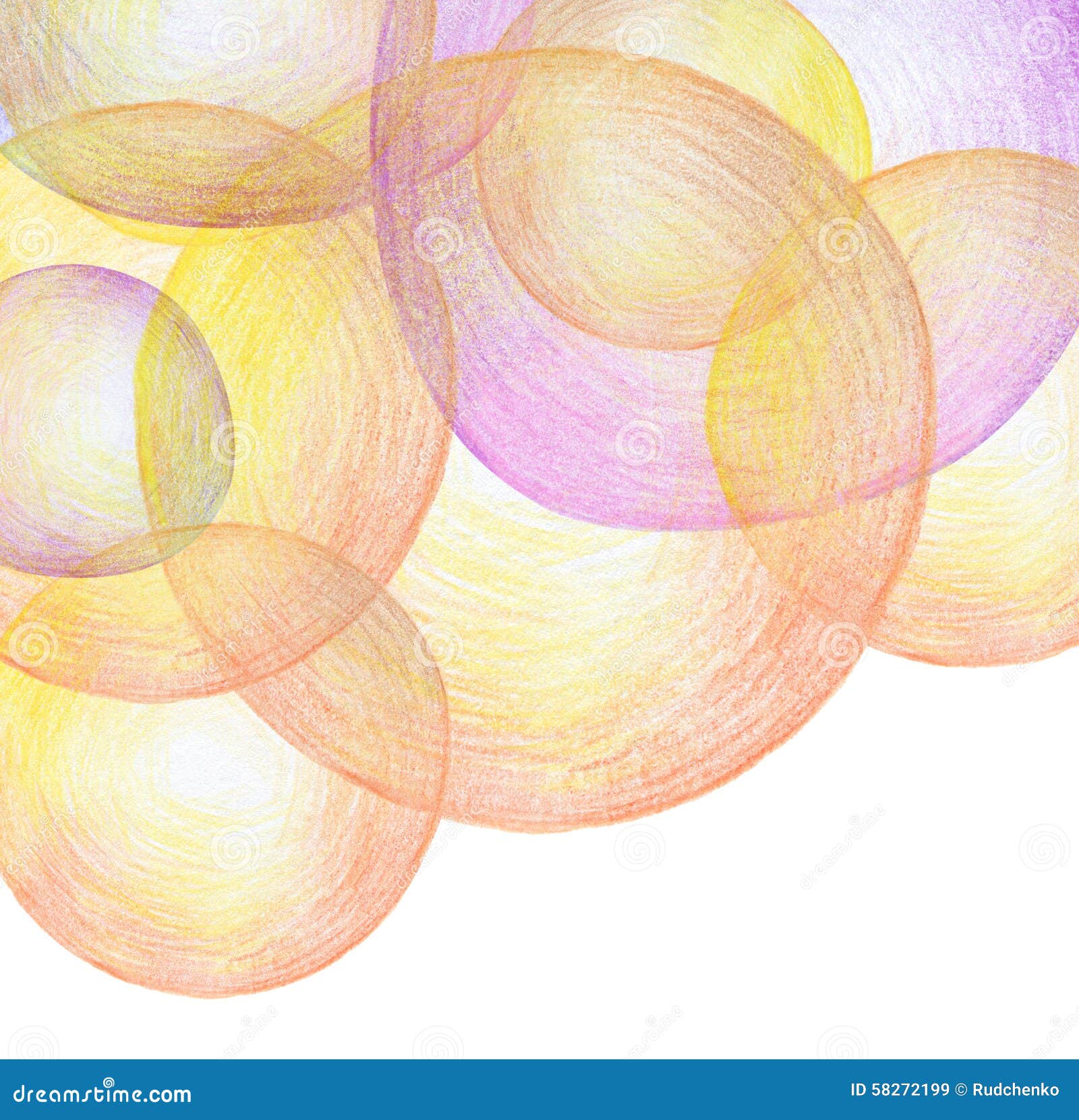 Abstract Color Pencil Scribbles Background. Stock Image - Image of ...