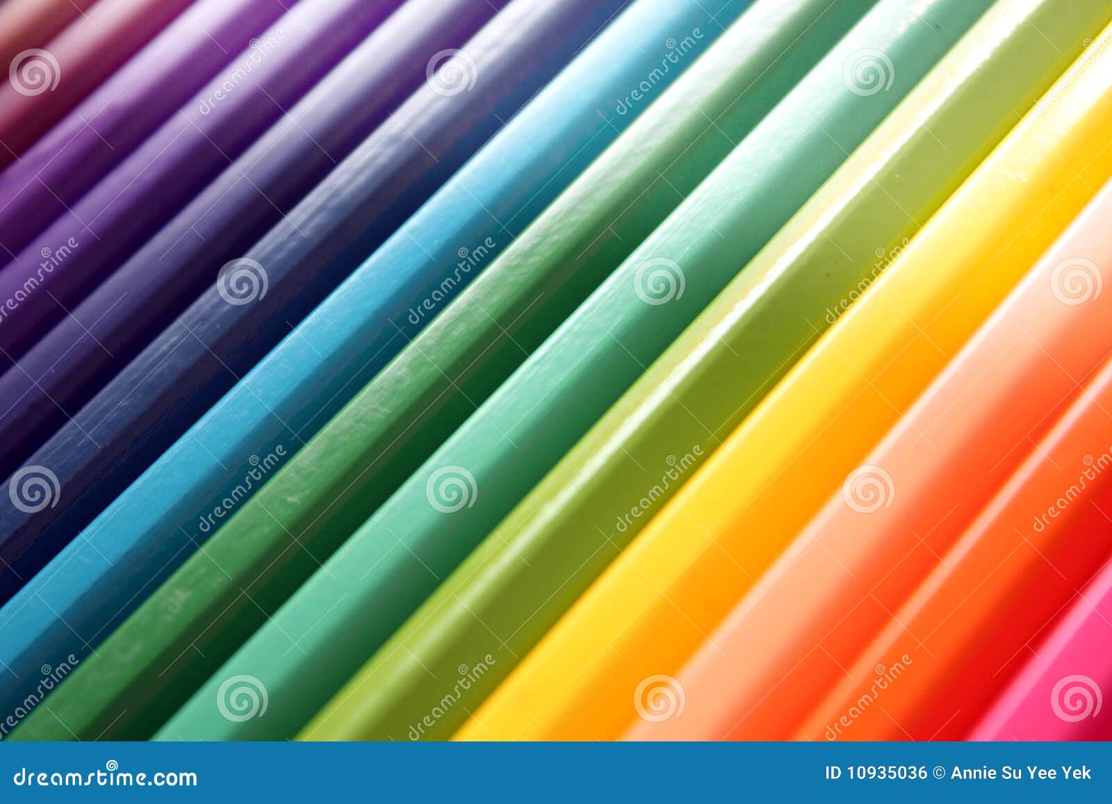 Color Pencils In Arrange In Color Wheel Colors Stock Photo ...