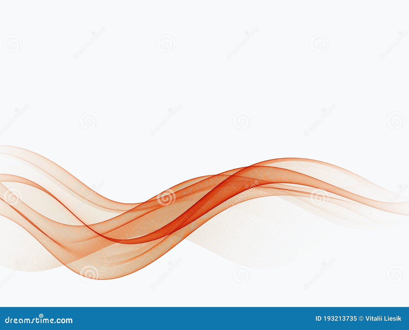 Abstract Color Red Wave Design Element. Red Wavy Flow Stock Vector ...