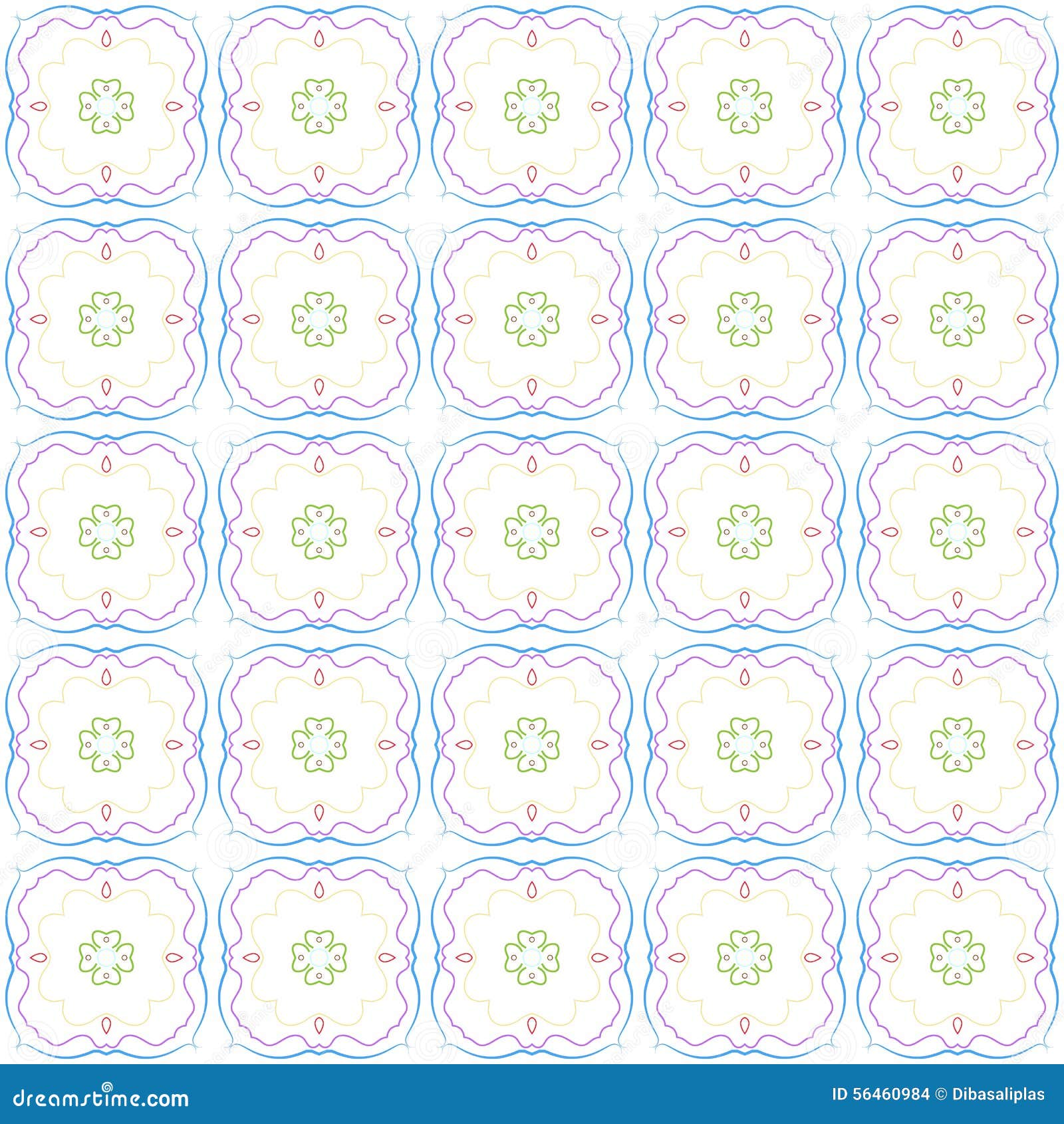 Abstract Color Repeating Pattern. Stock Vector - Illustration of tiled ...