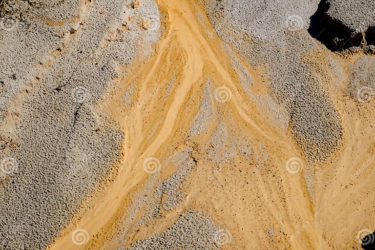 Sand Texture at Kaolin Mine Stock Photo - Image of arid, detail: 242788304