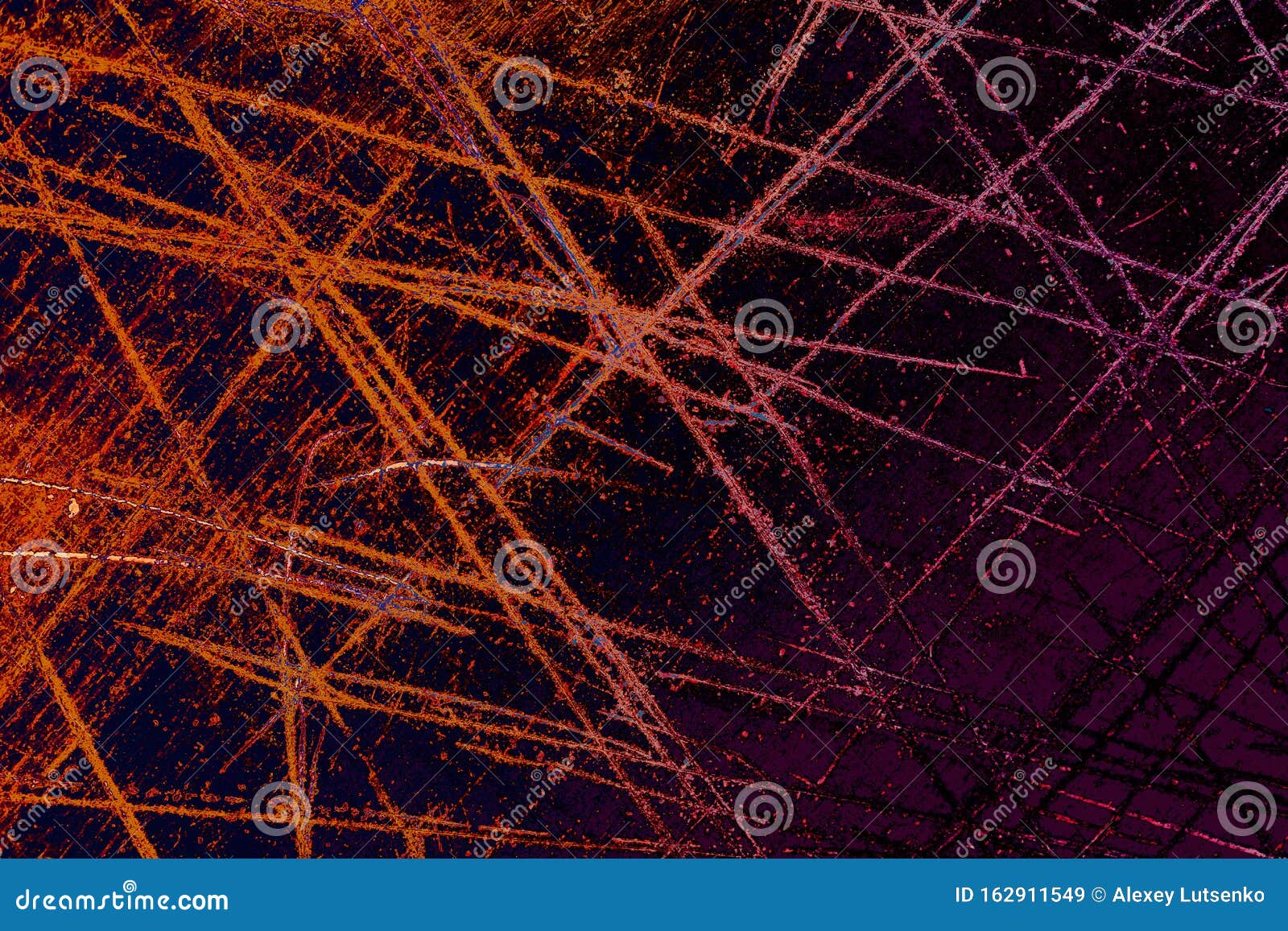 Abstract Color Scratch Background in Rainbow Style Stock Illustration ...