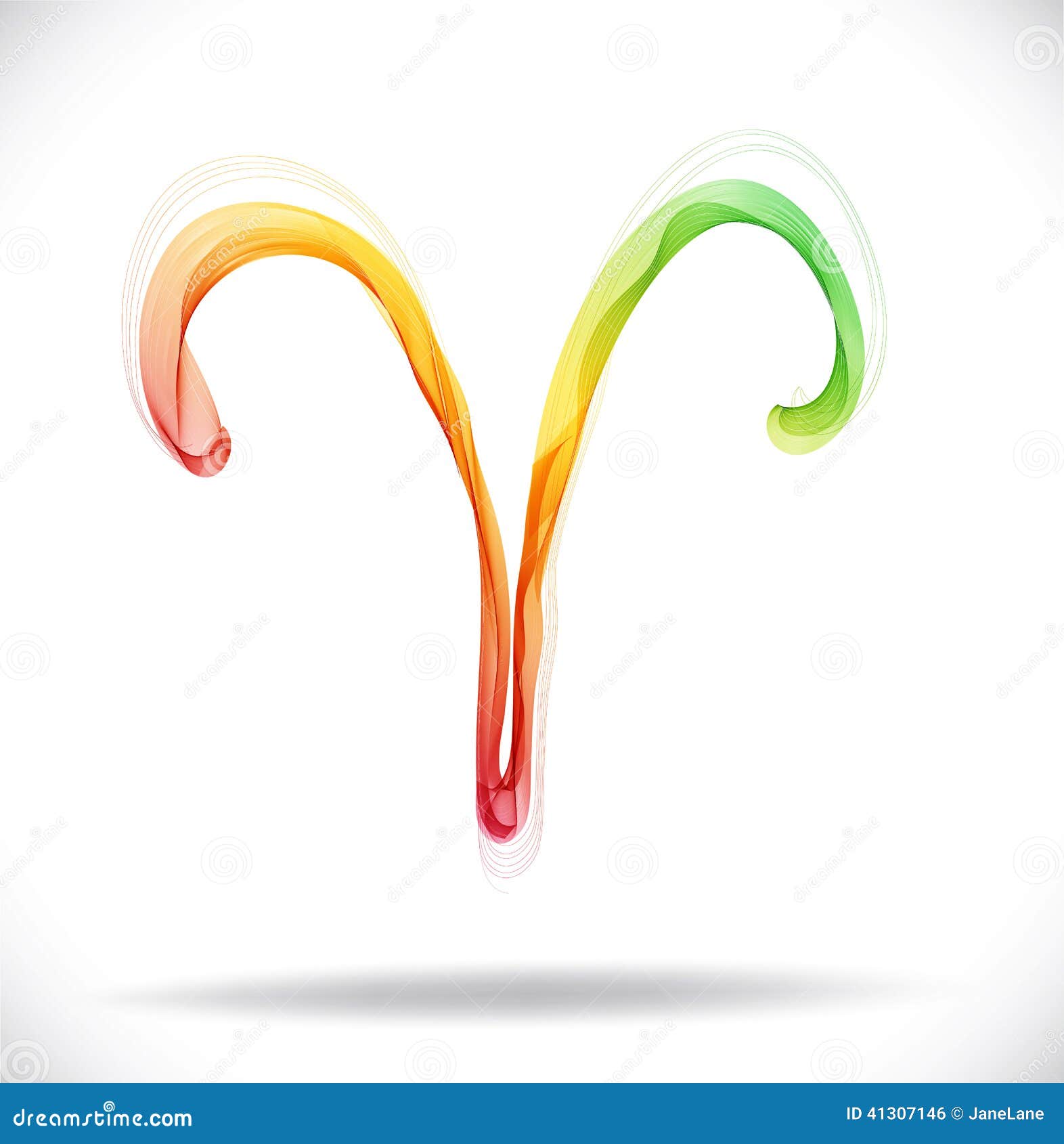 Abstract Color Sign of the Zodiac - Aries Stock Vector - Illustration ...