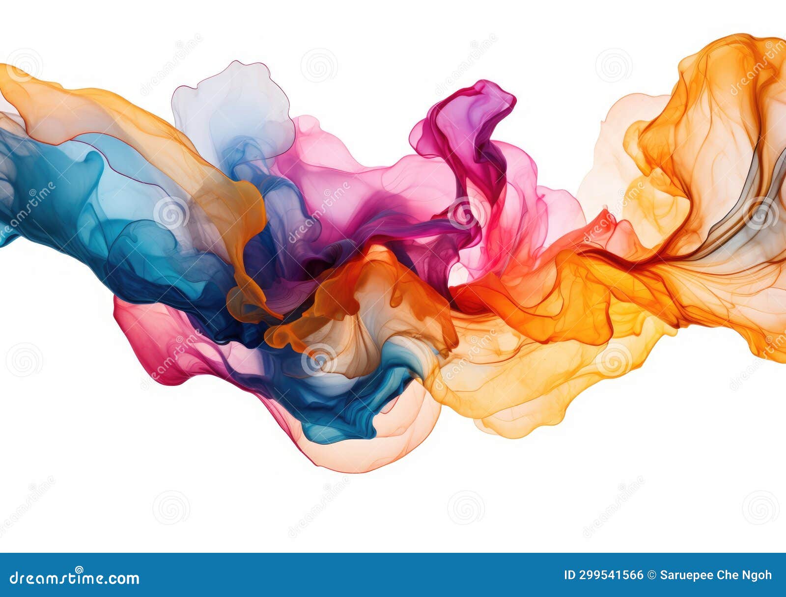 Abstract Color Splash Isolated on White Background Stock Illustration ...