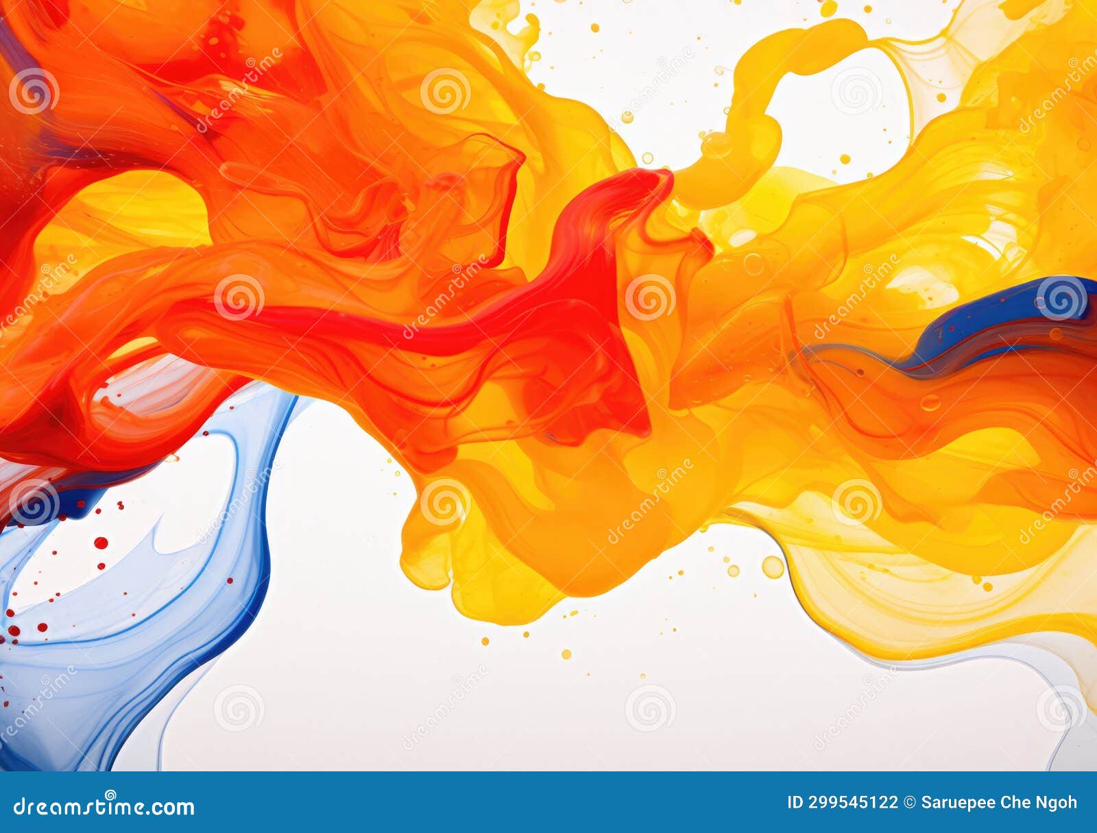 Abstract Color Splash Isolated on White Background Stock Illustration ...