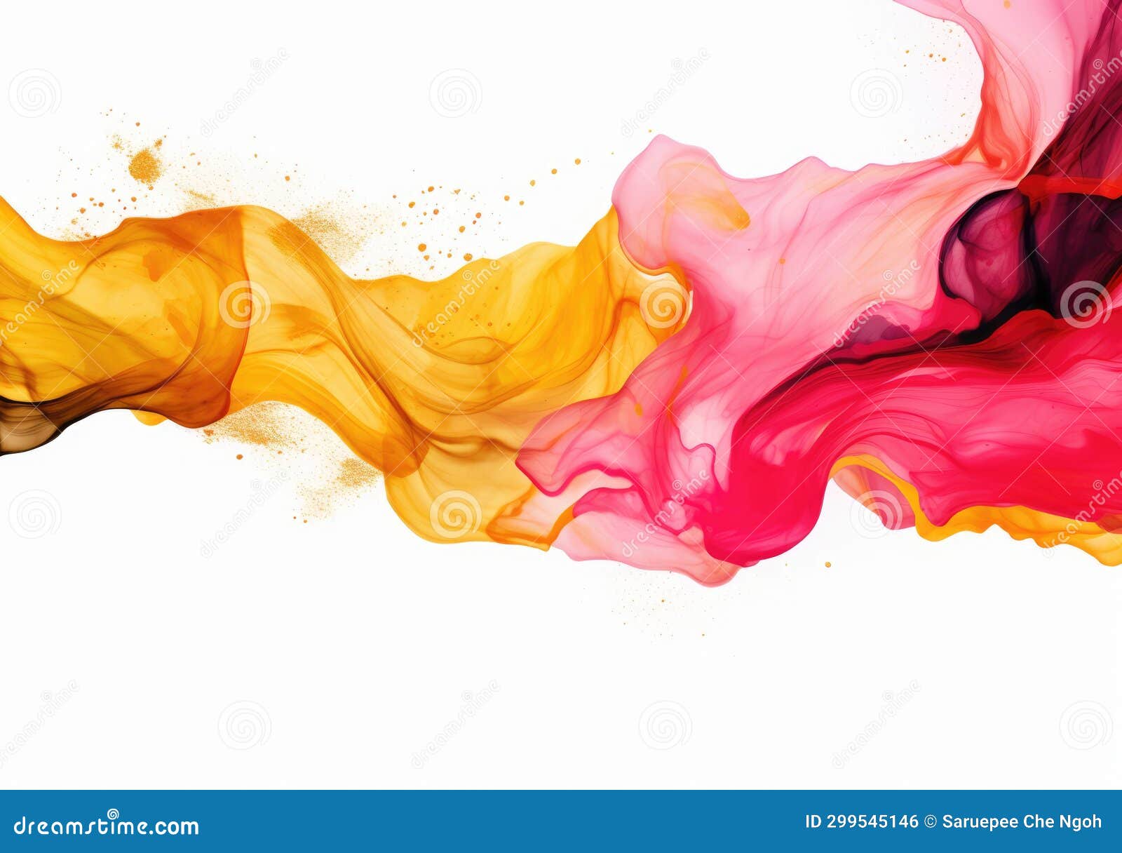 Abstract Color Splash Isolated on White Background Stock Illustration ...
