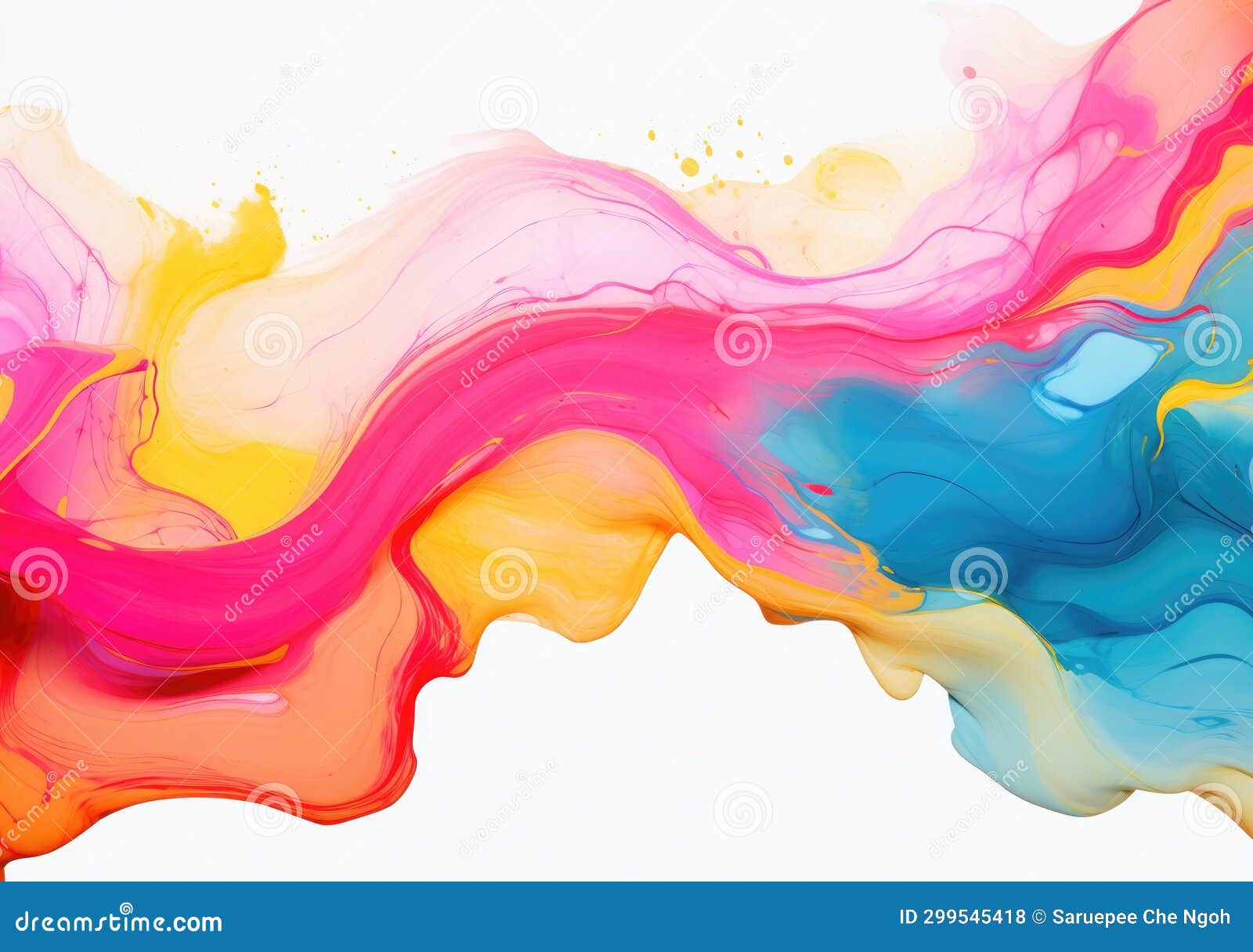 Abstract Color Splash Isolated on White Background Stock Illustration ...