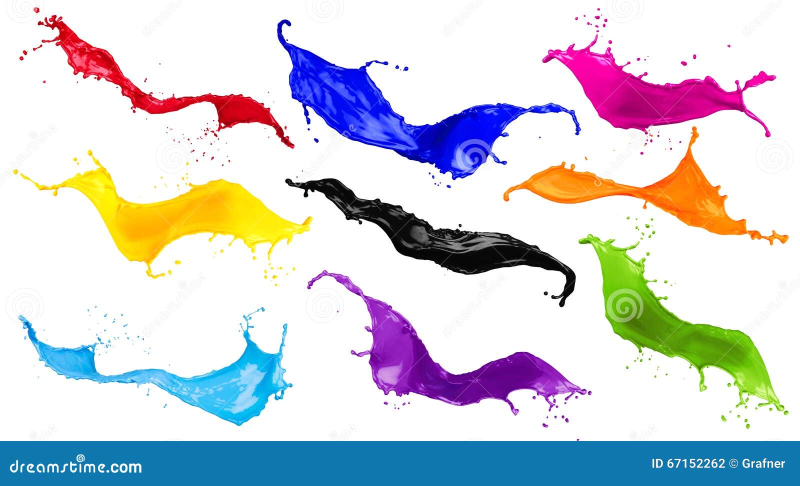 Abstract color splash set stock photo. Image of abstract - 67152262