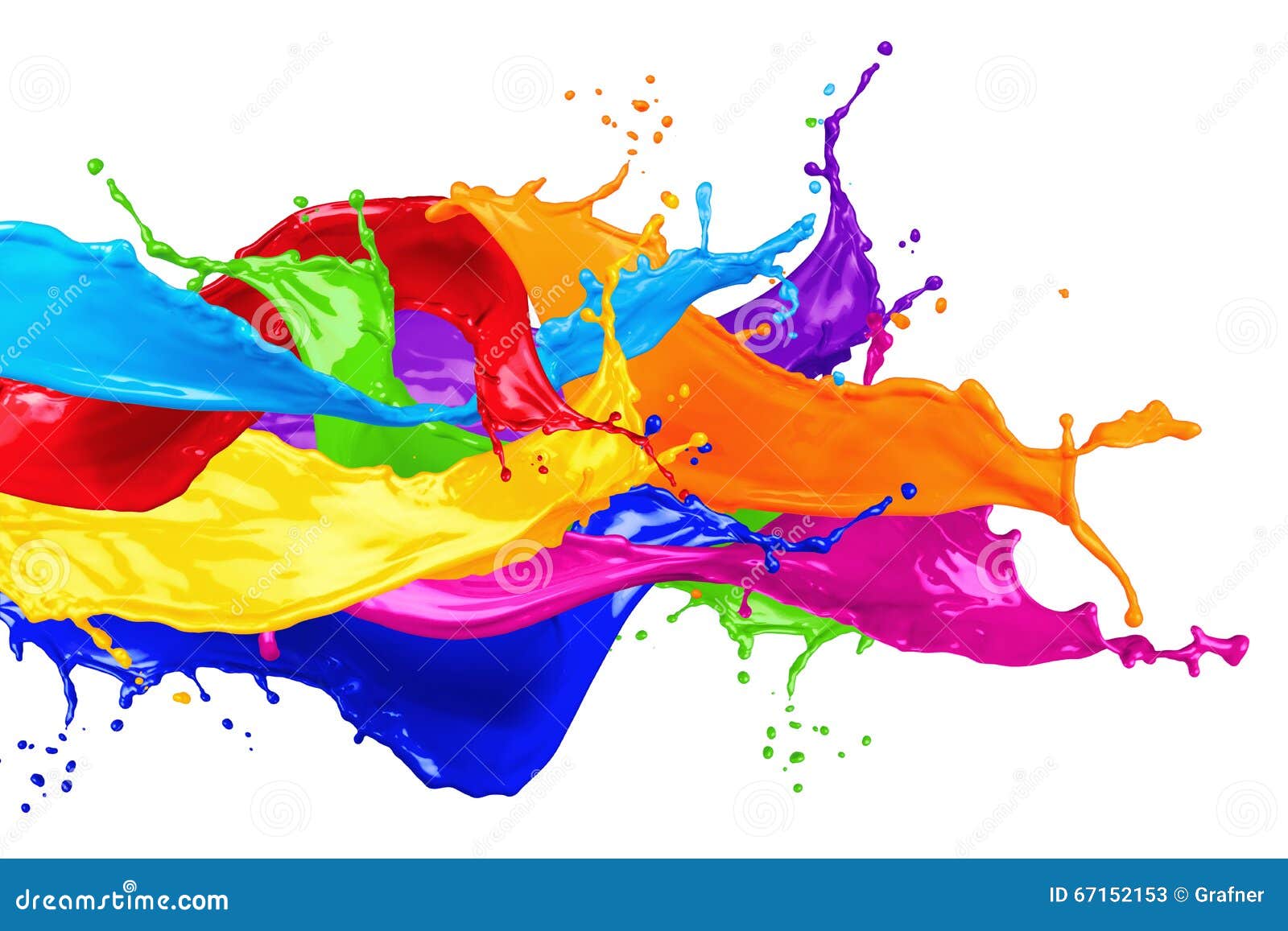 Abstract color splashes stock image. Image of palette - 67152153