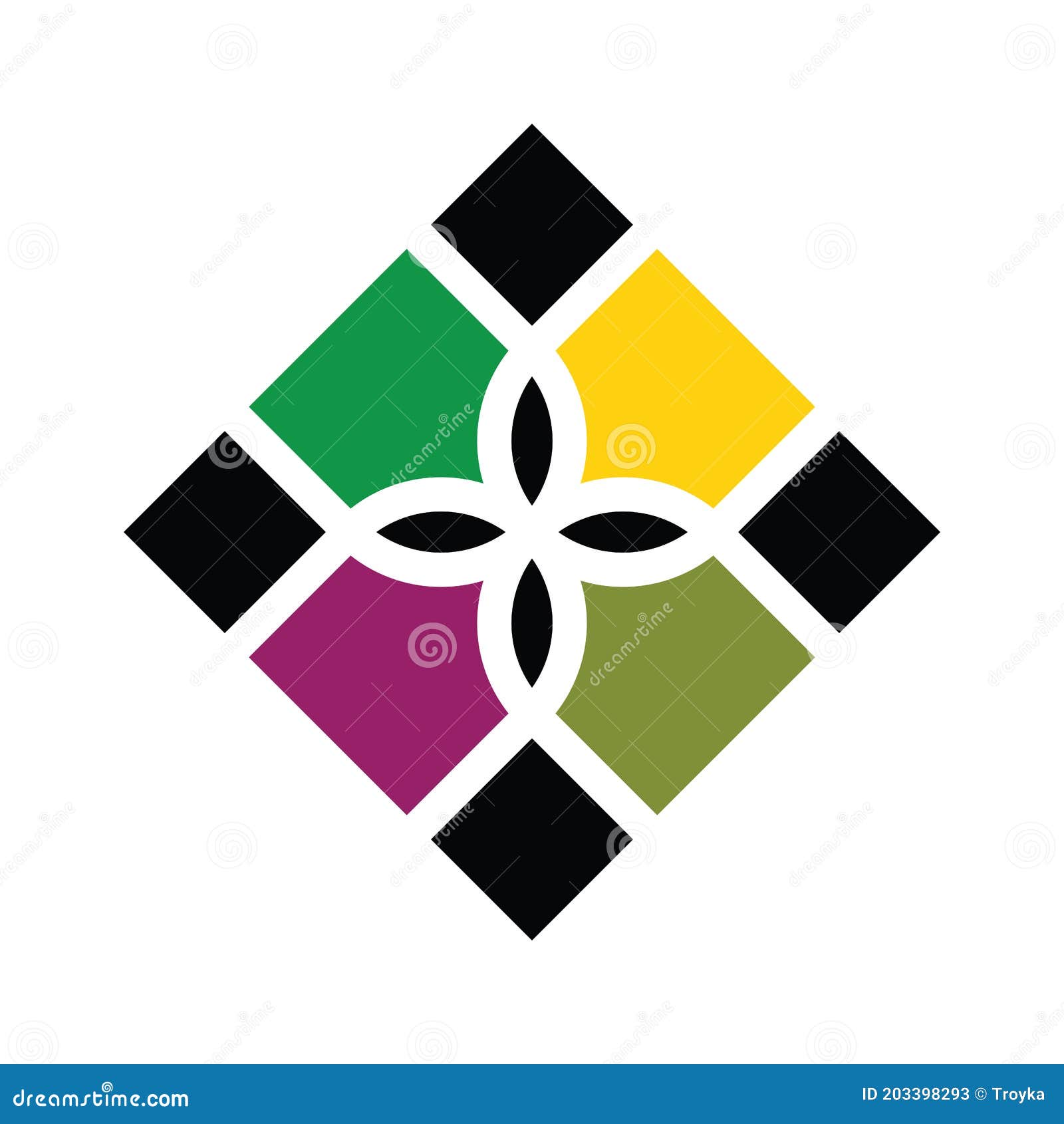 Abstract Color Square Design Element Stock Vector - Illustration of ...