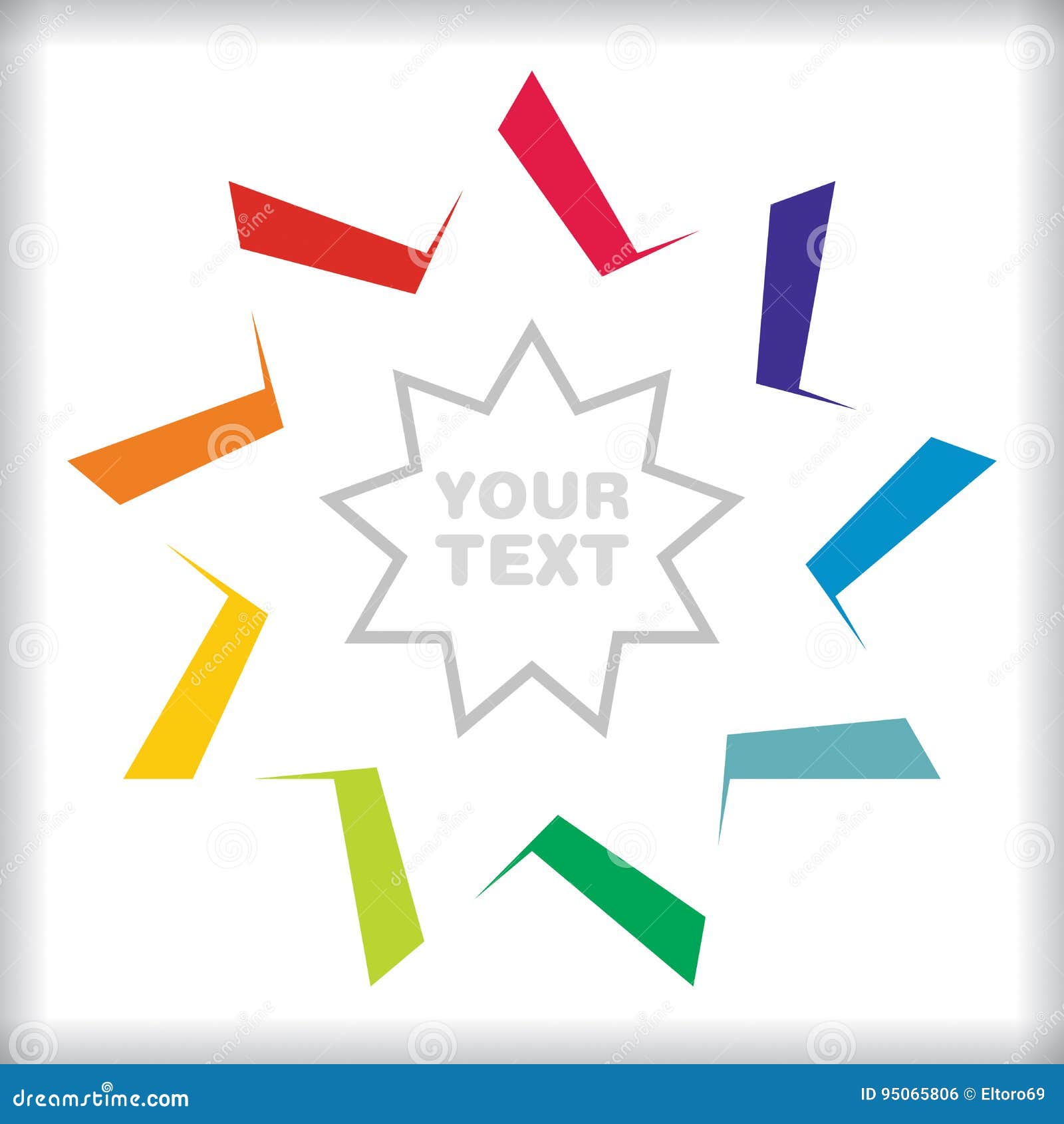 Abstract Color Star Template Stock Vector - Illustration of abstract ...