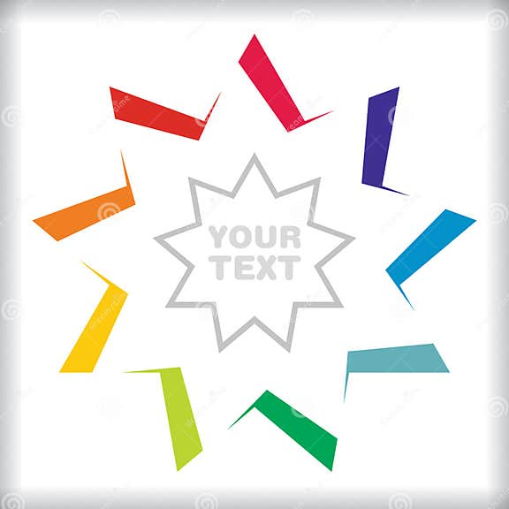 Abstract Color Star Template Stock Vector - Illustration of abstract ...
