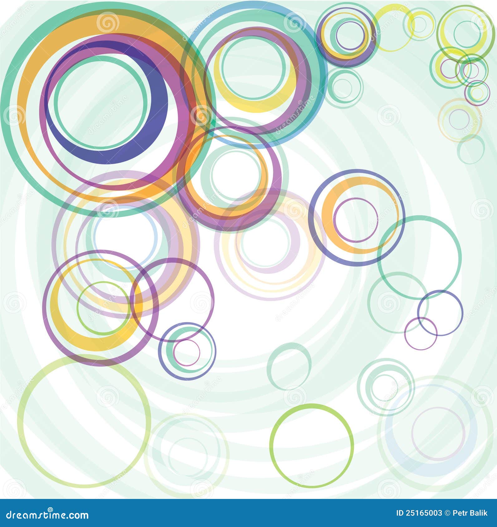 Abstract Color Transparent Circles Stock Illustration - Illustration of ...
