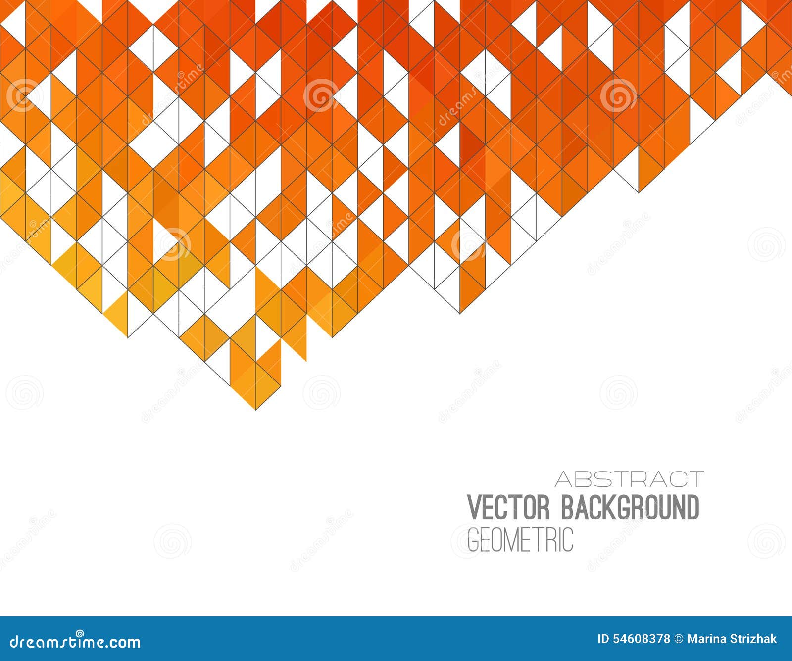 Abstract Color Triangles Poster Stock Vector - Illustration of artwork ...