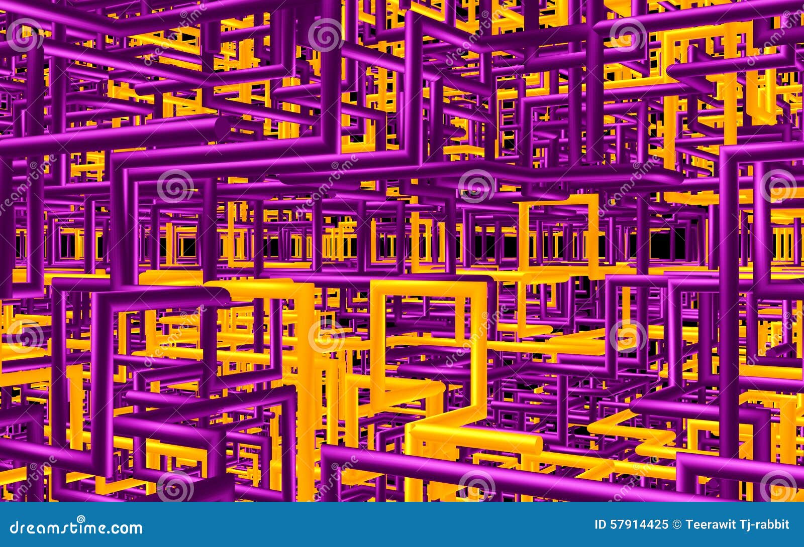Abstract Color Tube Like on Solid Background. Stock Illustration ...
