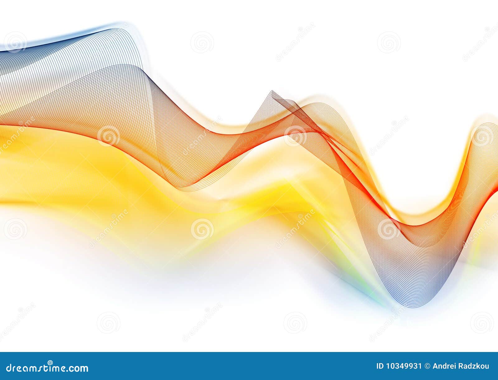 Abstract color wave stock illustration. Illustration of card - 10349931