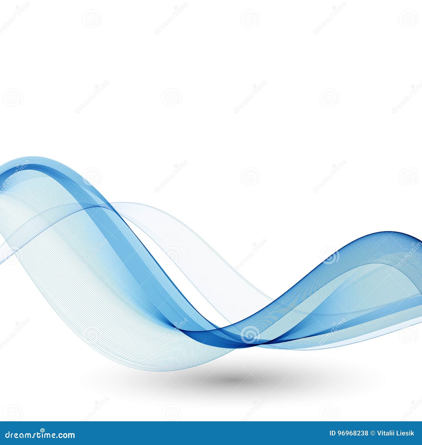 Abstract Color Wave Blue Wave. Stock Vector - Illustration of layout ...