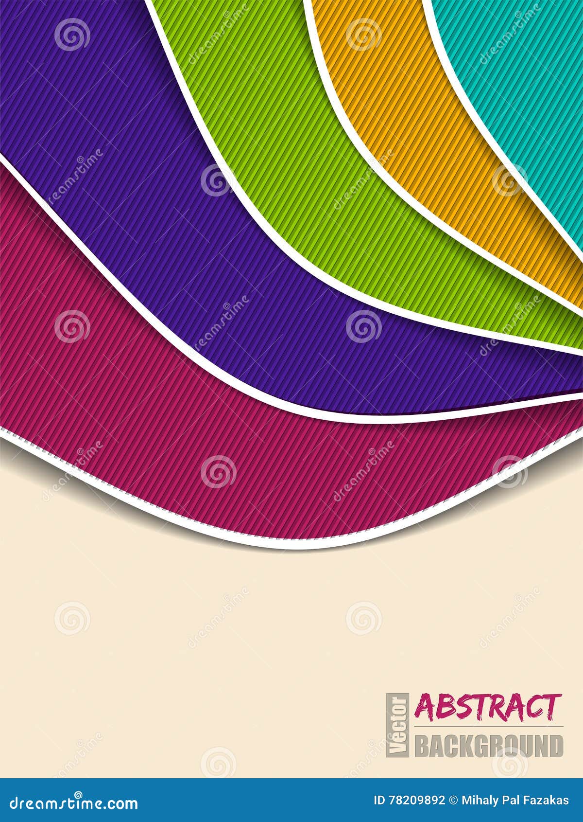 Abstract Color Wave Brochure Design Stock Vector - Illustration of ...