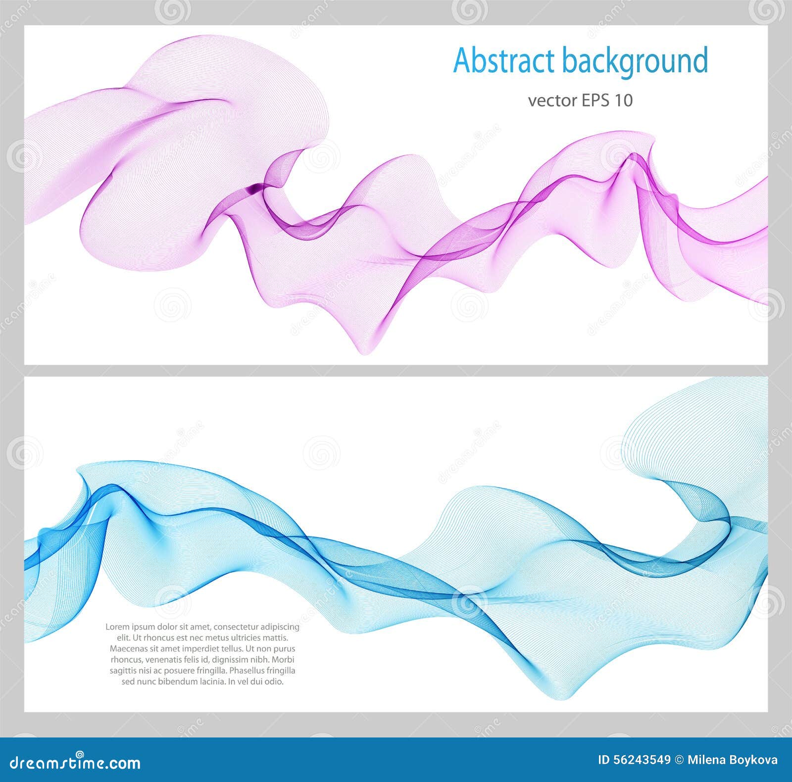 Abstract Color Wave Design Element Stock Vector - Illustration of copy ...
