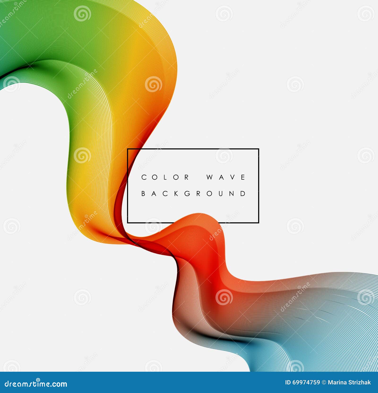 Abstract Color Wave Design Element Stock Vector - Illustration of ...