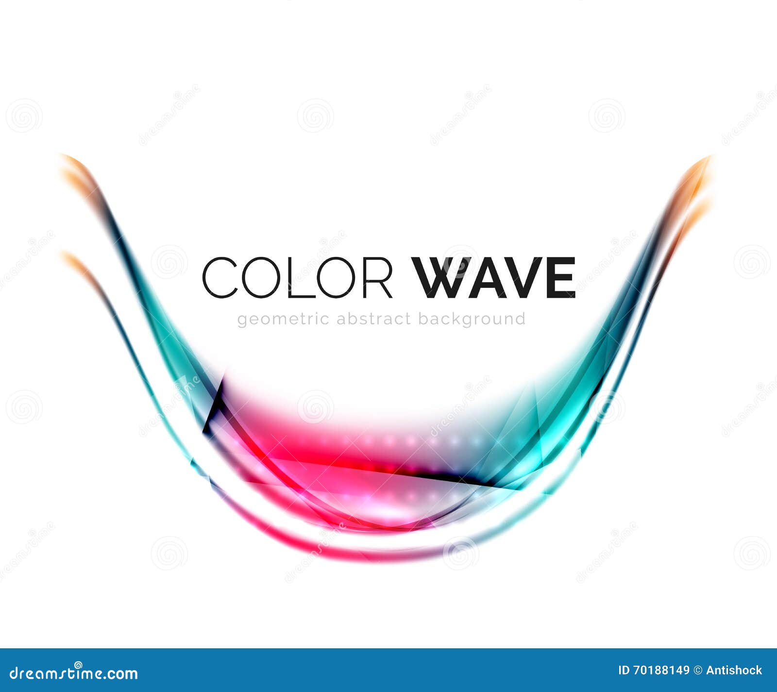 Abstract Color Wave Design Element Stock Vector - Illustration of ...