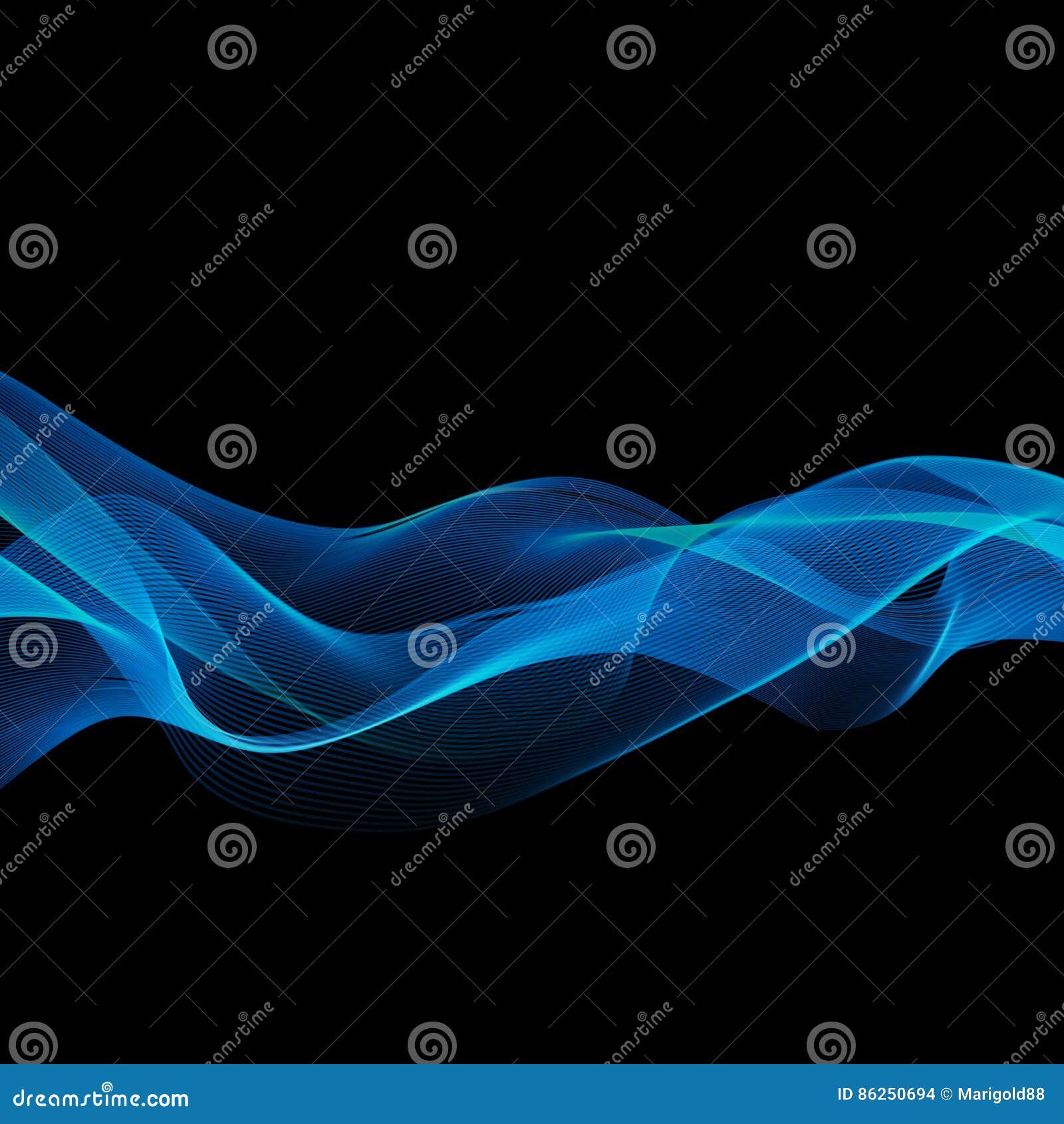 Abstract Color Wave Design Element Stock Vector Illustration Of