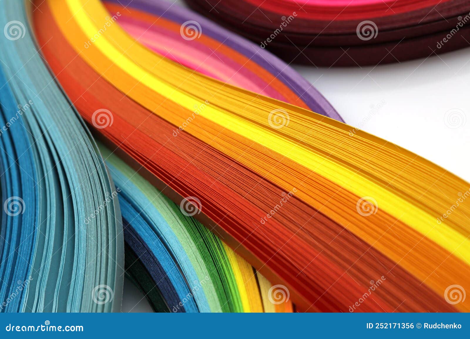 Abstract Color Wave Rainbow Strip Paper Background Stock Photo - Image ...