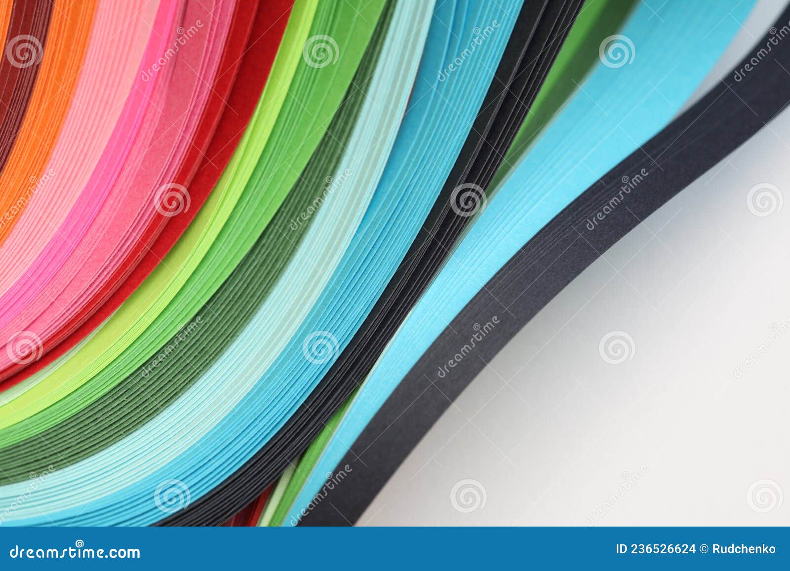 Abstract Color Wave Rainbow Strip Paper Horizontal Background Stock ...