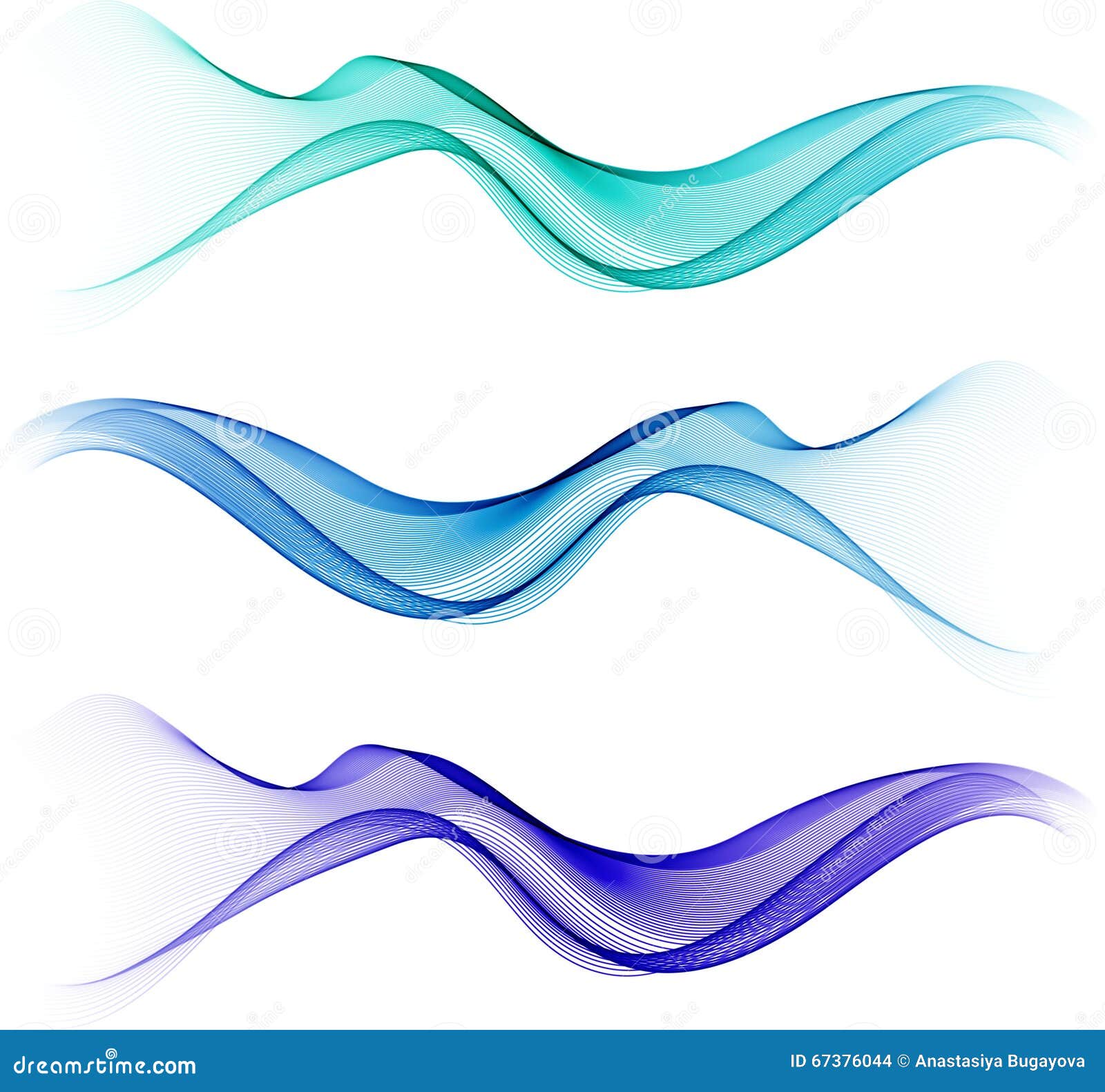 Abstract color waves stock illustration. Illustration of pattern - 67376044