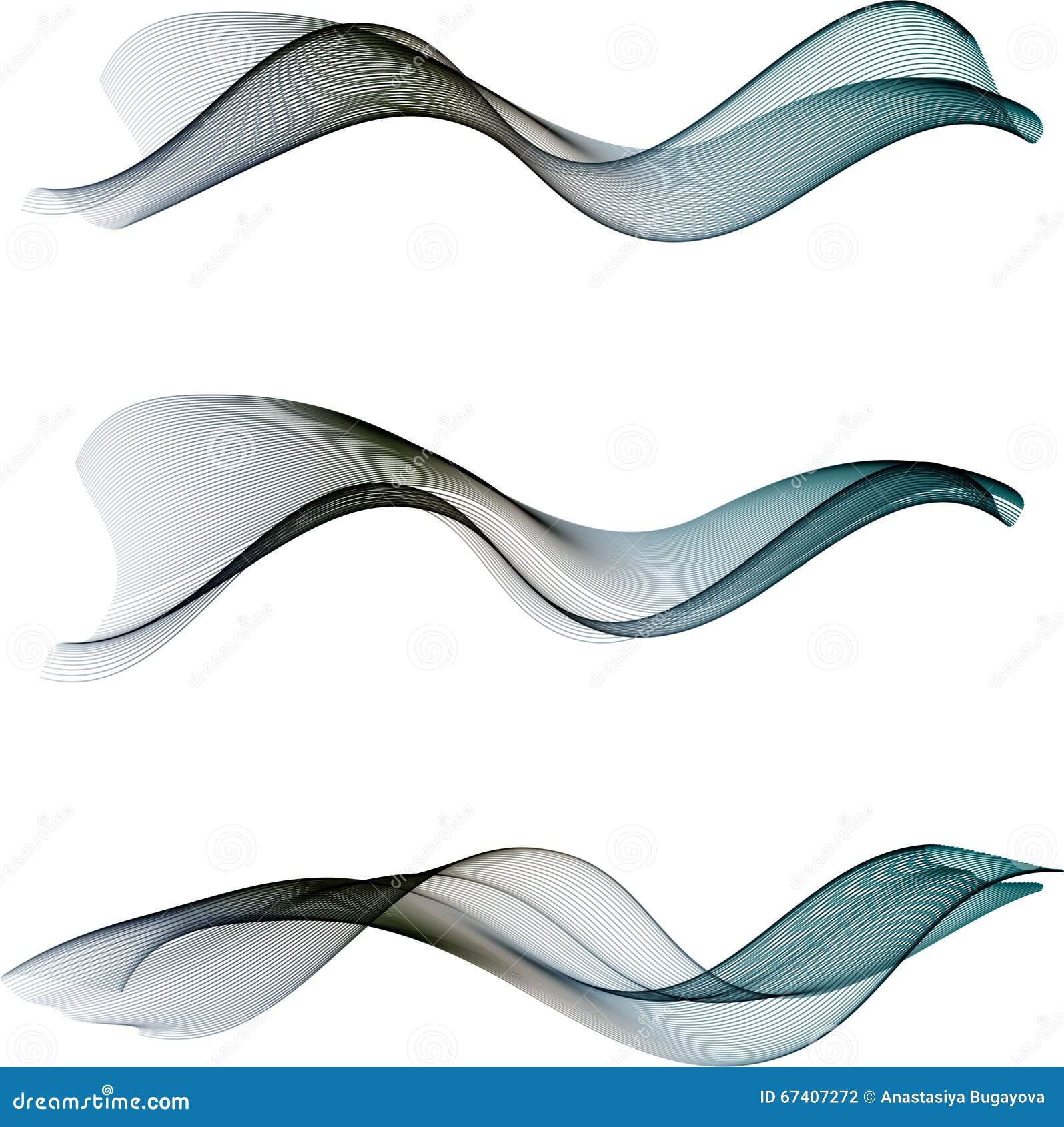 Abstract color waves stock illustration. Illustration of curl - 67407272