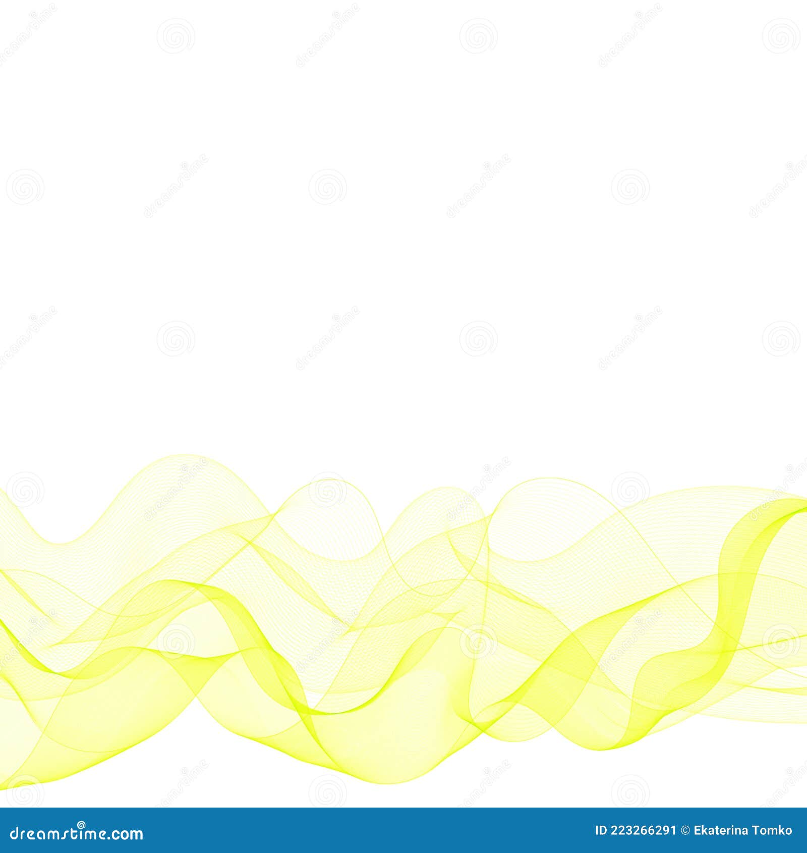 Abstract Color Waves Isolated On White Background Eps 10 Stock