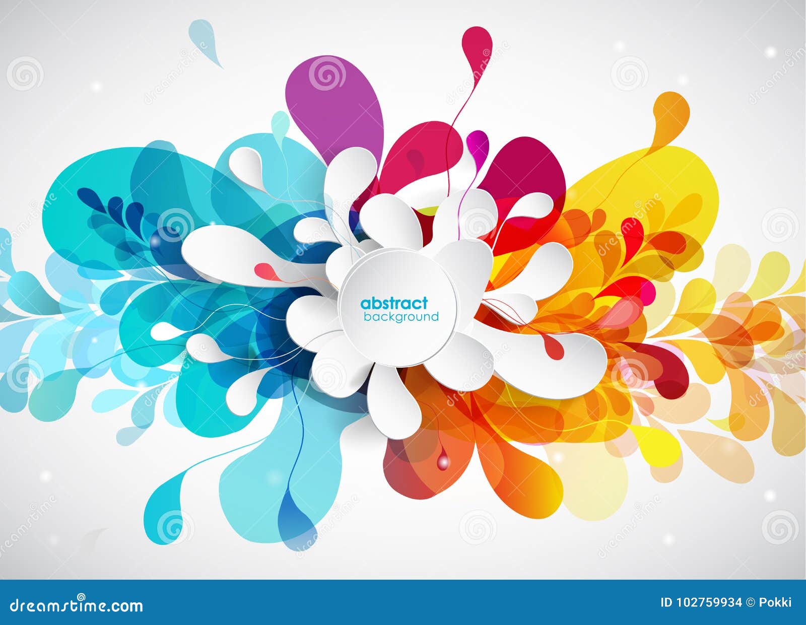Abstract Colored Background with Different Shapes. Stock Vector ...
