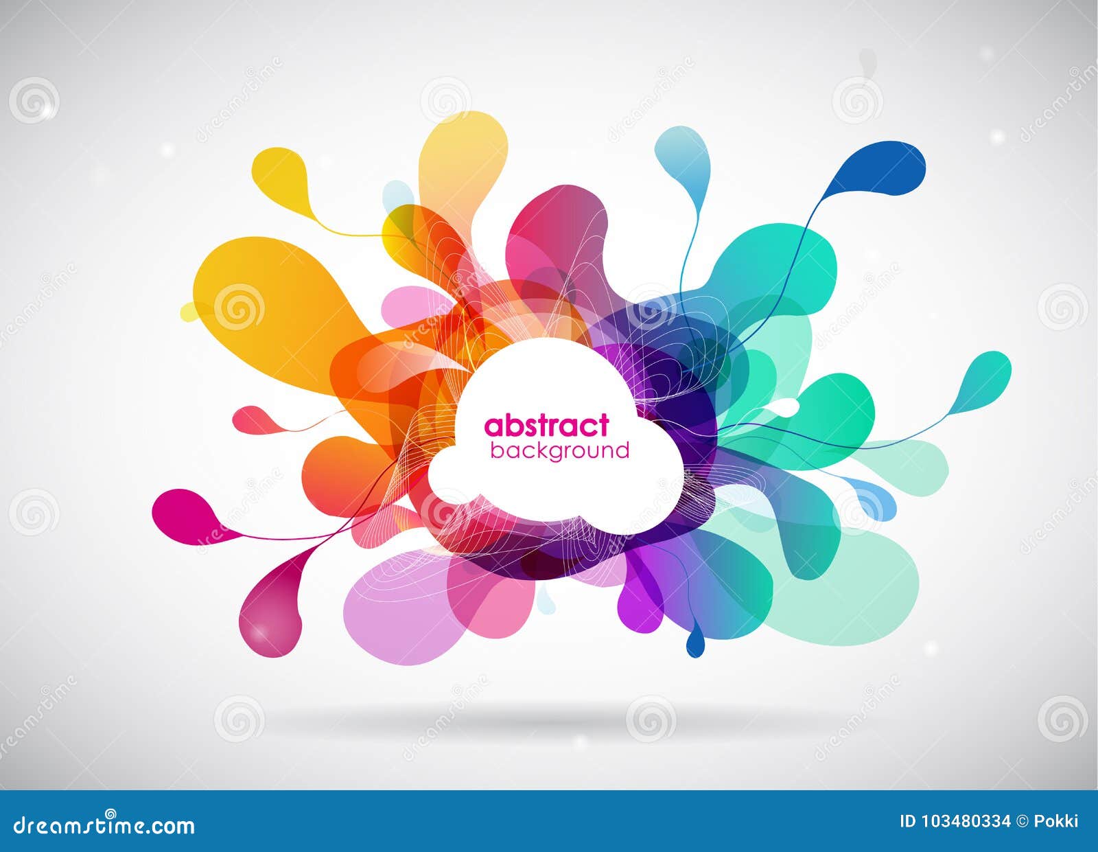 Abstract Colored Background with Different Shapes. Stock Vector ...