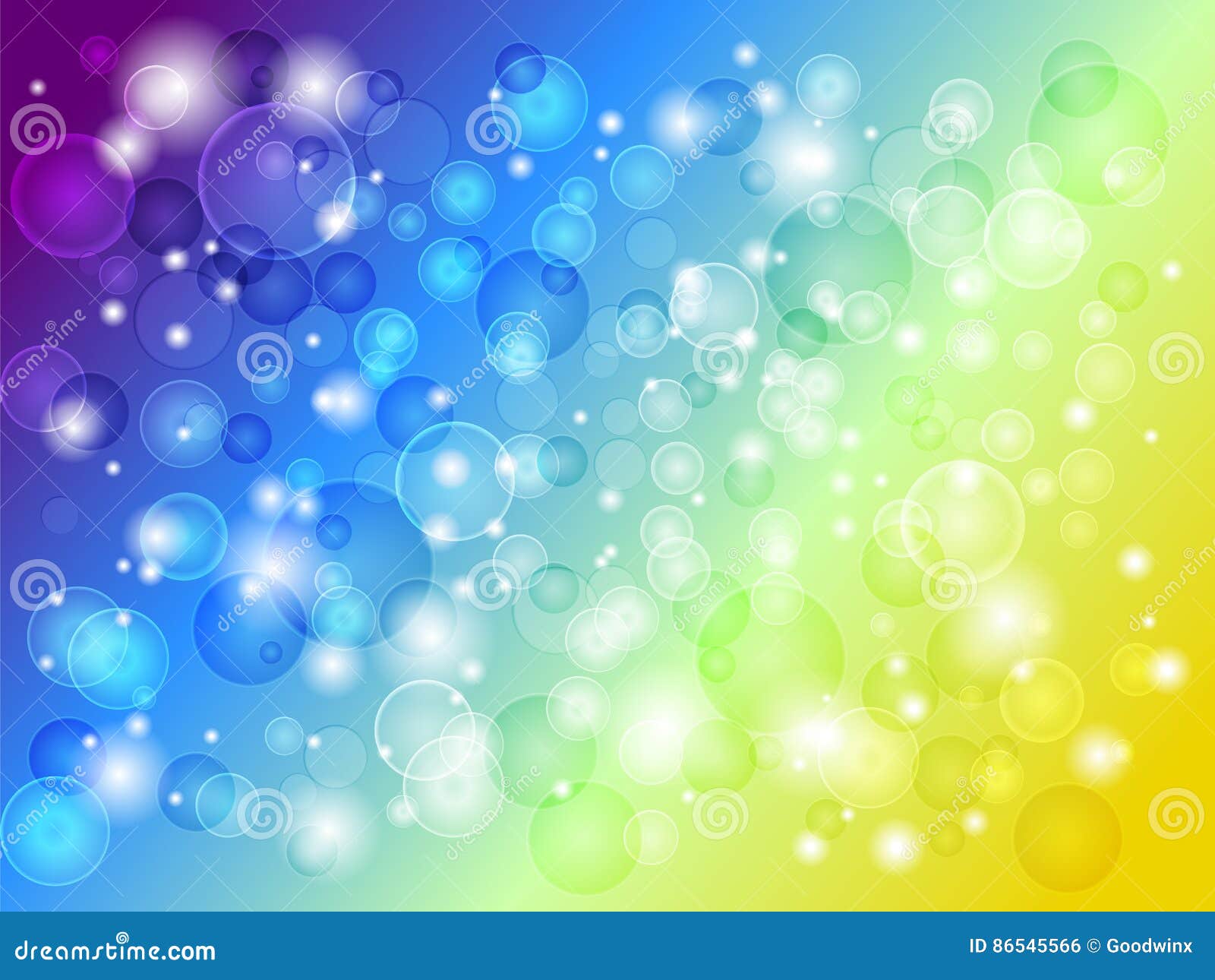 Abstract Colored Background with Highlights of Various Sizes Stock ...